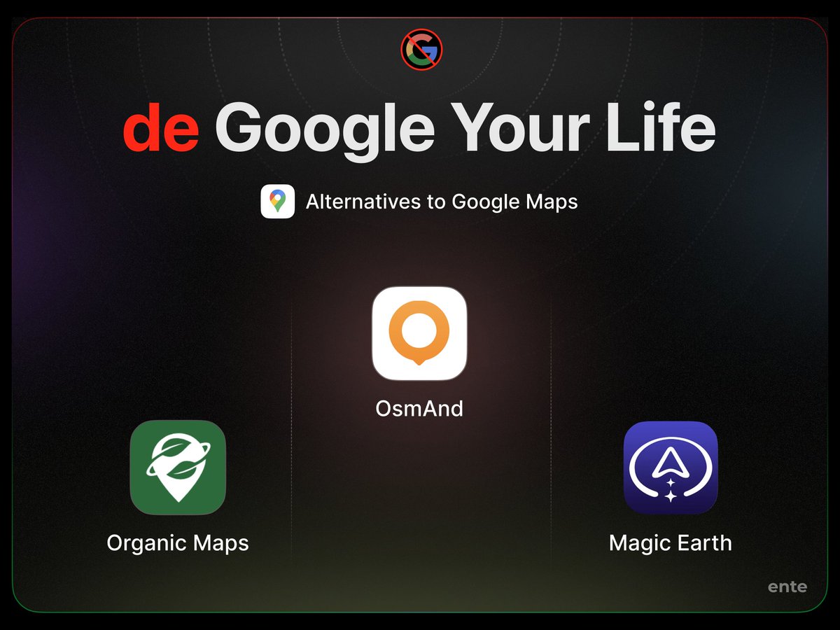 Continuing our #DeGoogle series, let's dive deeper into @GoogleMaps ...