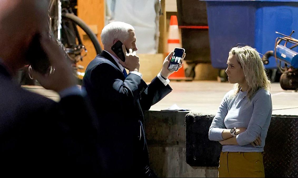 Mike Pence with his daughter on Jan 6 - Democratic Underground Forums