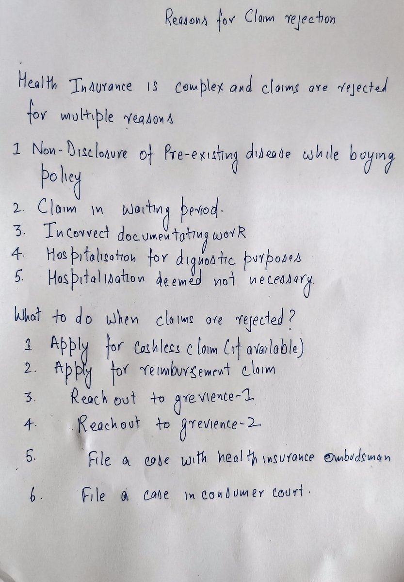 🚨Reasons for claim rejection? Is your health insurance claim rejected? What are the reasons for ...