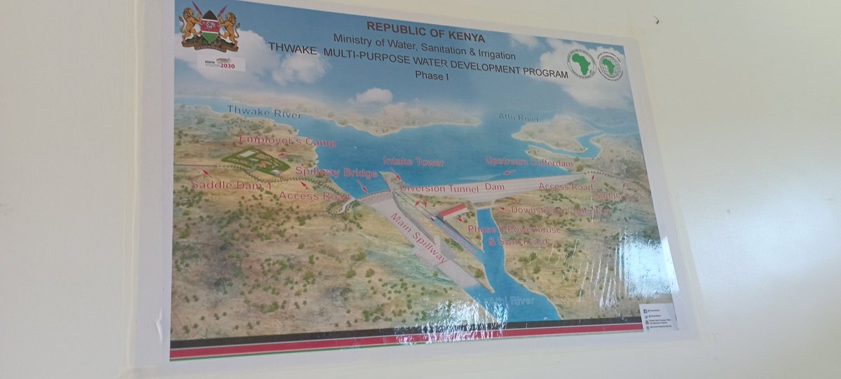 I was privileged to attend the @TheIEK Thwake Dam site visit last week ...