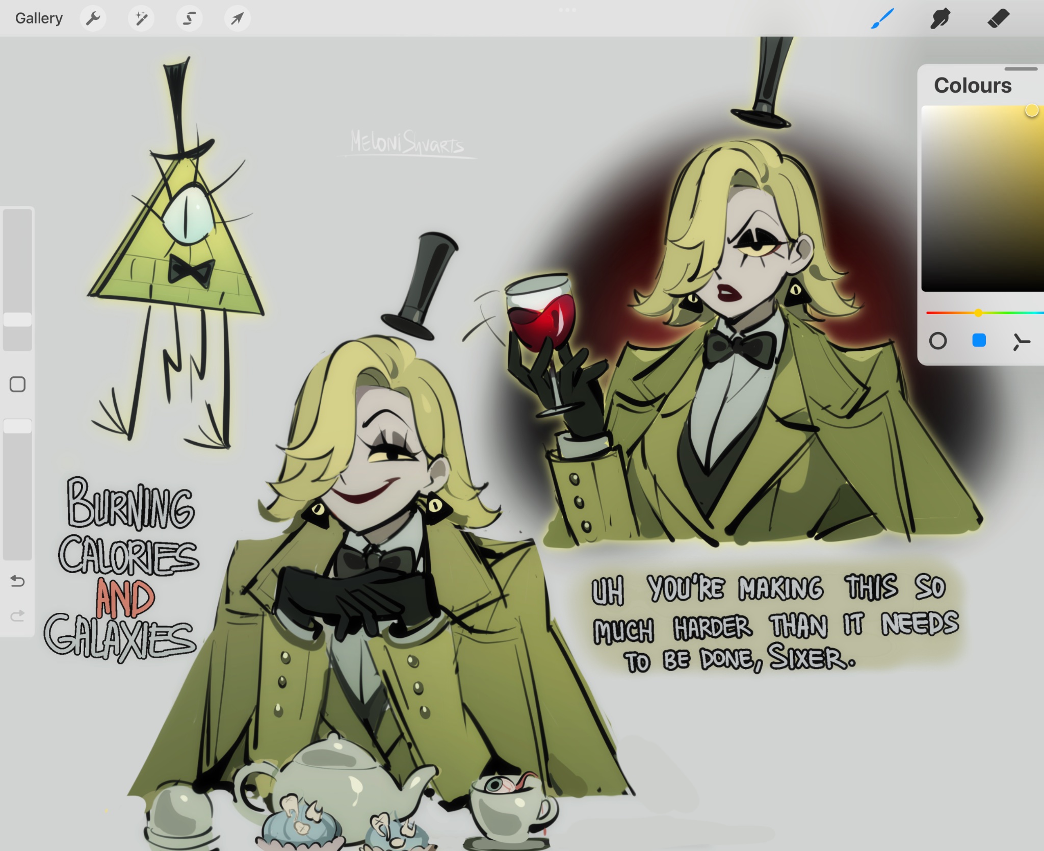 Girls Will And Bill Cipher Like The Old Man One Genuinely Doesnt Make