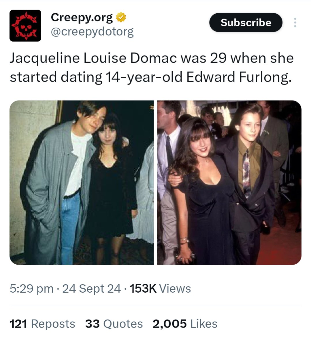 Edward Furlong And Jacqueline Domac