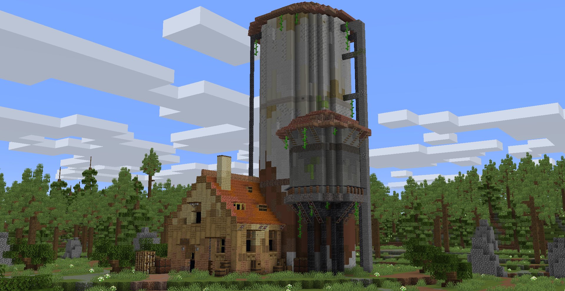 Minecraft Grain Silo Builds Minecraft Build > Tower | CubeCraft