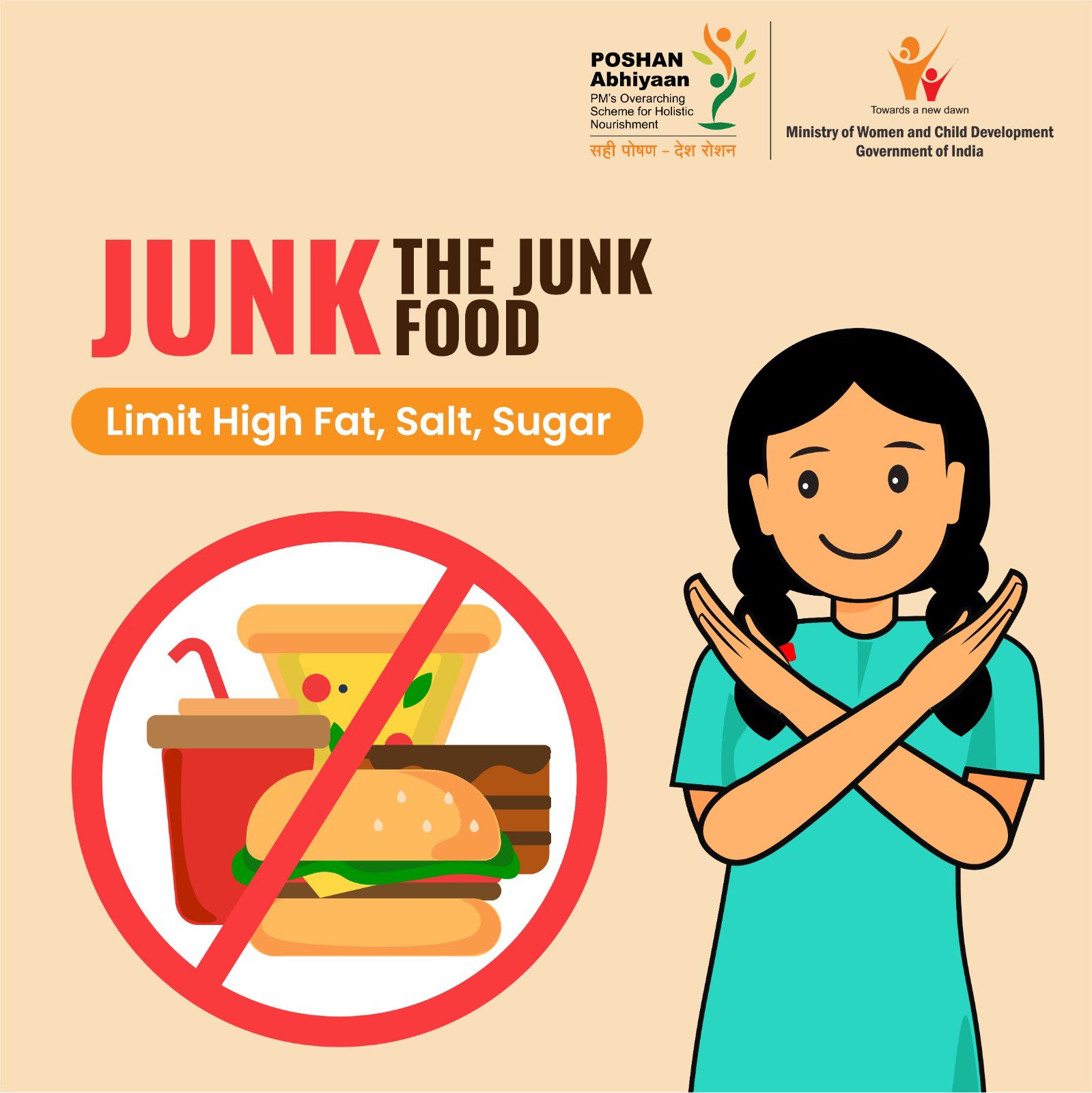 Say No To Junk Food Images No Junk Food Vector Images | Depositphotos