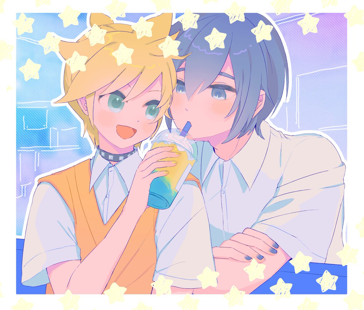 「🎵レンカイ下書き交換🎵 線画あおじゅさん( @xAoJux ) 」パウの漫画