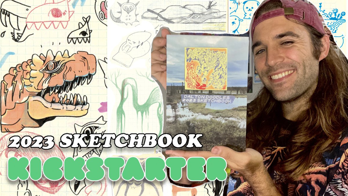 「Just launched my first sketchbook compilation kickstarter ca」Dalton ...