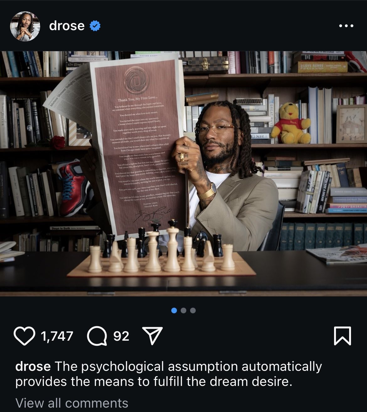 Derrick Rose Instagram 2024 Adidas X Fear Of God Athletics II