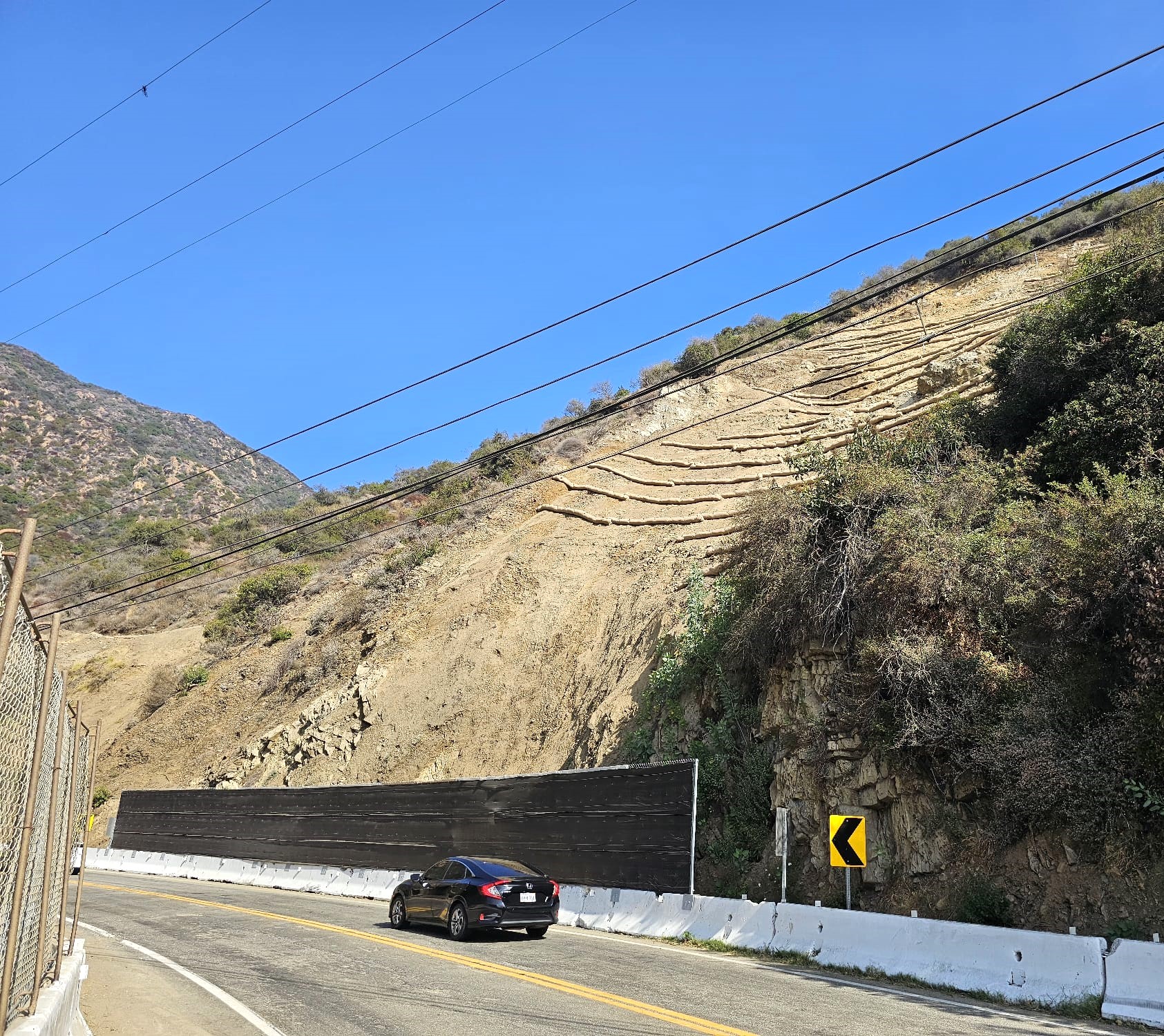 Pass Through Fence Hillside