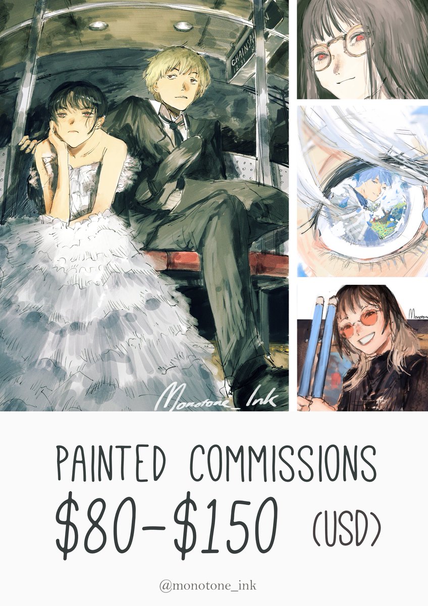 「Hi everyone, I'm keeping commissions open indefinitely! DM m」monotone_ink | Commissions Open! ヾ ...