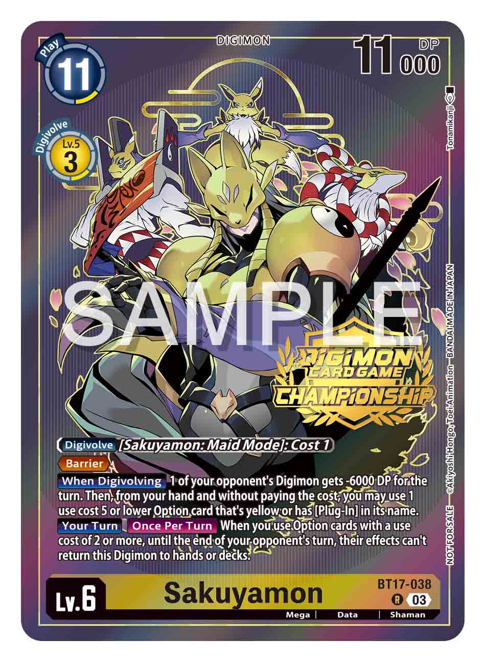 Digimon Sakuyamon Card