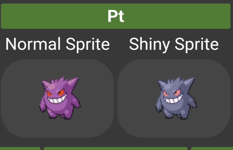 Shiny Gengar Sprite