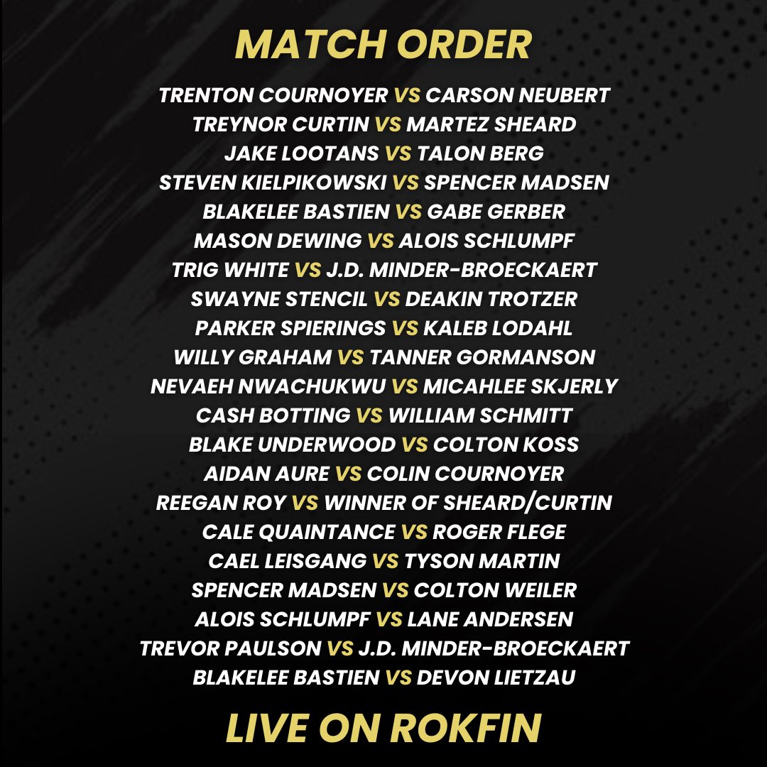 King of the North Match Order | WIwrestle