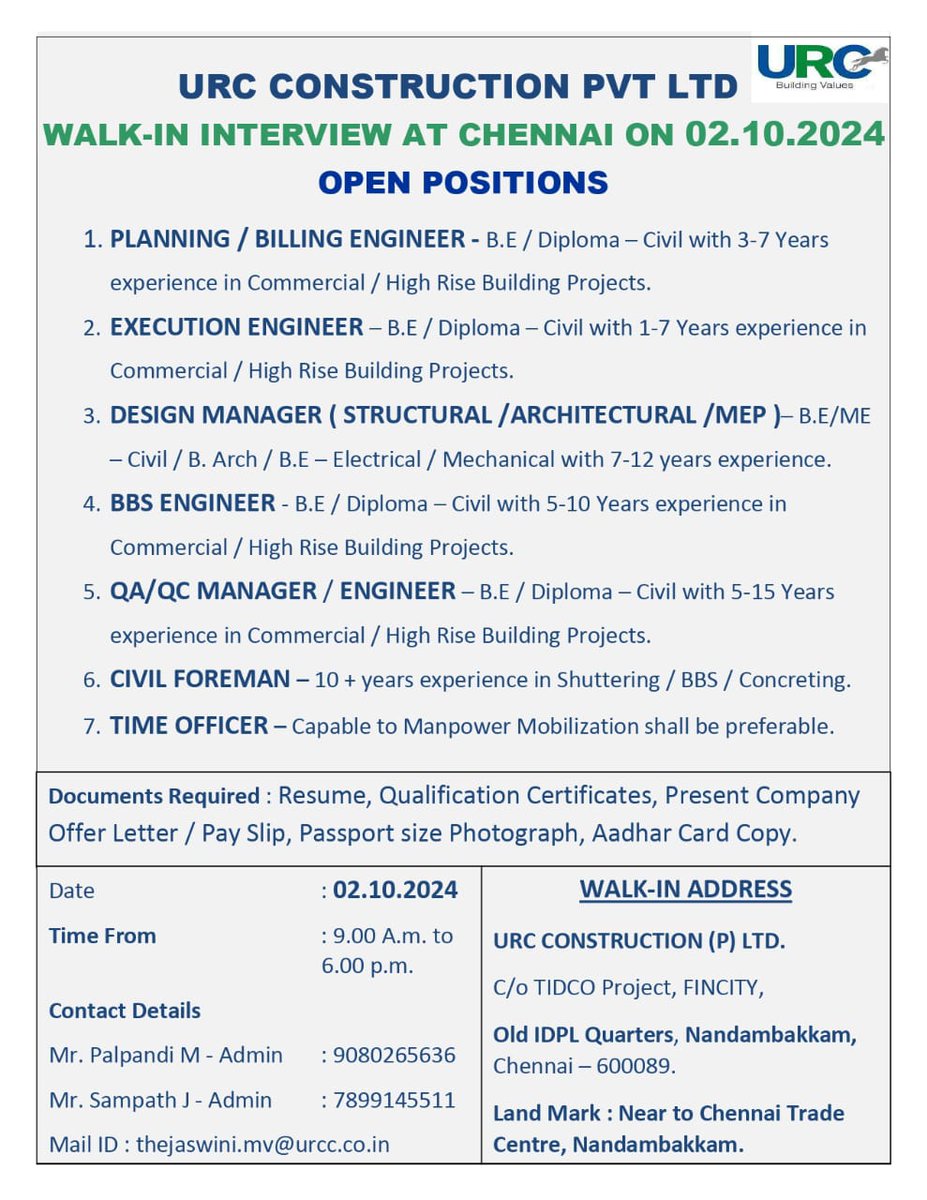 Urc Construction Logo