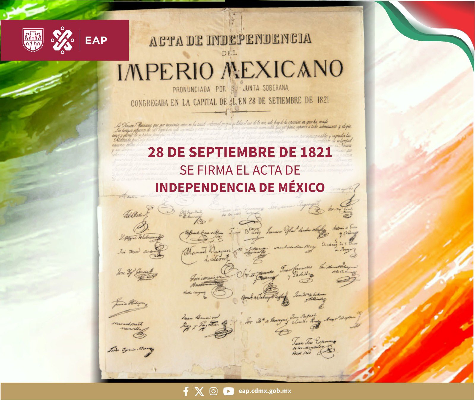 Acta De Independencia De Mxico Aspectos De Los Días Finales De La