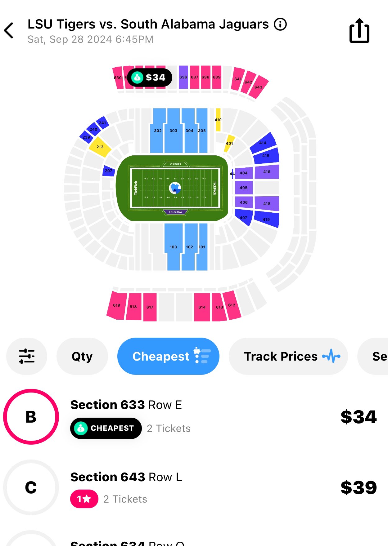Lsu Tiger Stadium Seating Chart Clemson Tigers Vs. LSU Tigers In