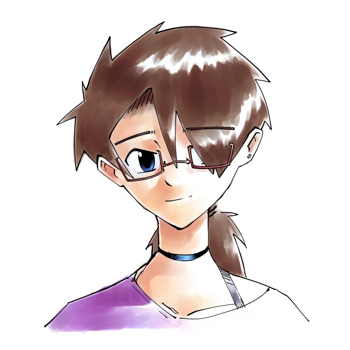 「art style test on oc 」|elle is watching nichijouのイラスト