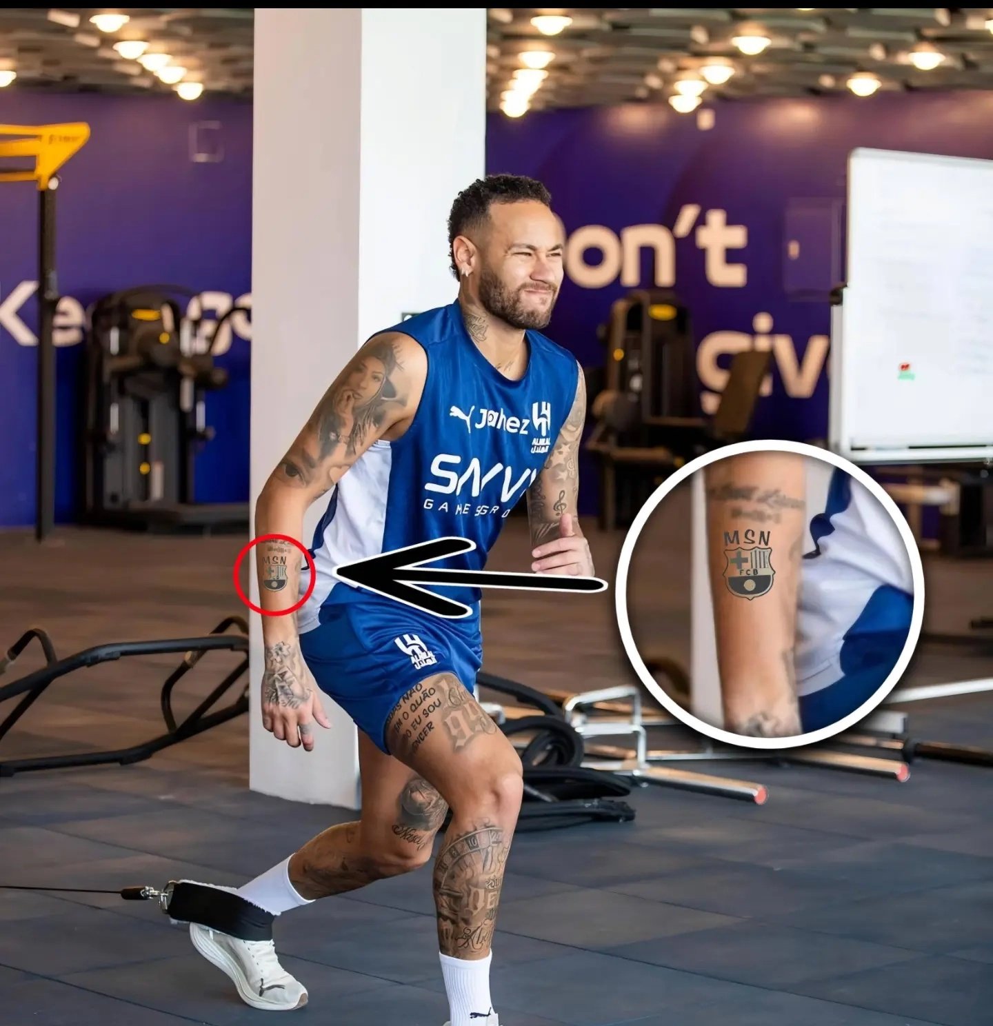 Neymar Tattoo Barcelona Star Neymar Gets Four New Emoji Tattoos