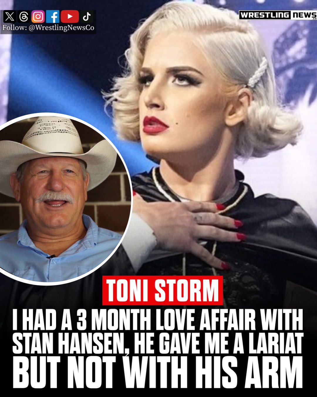 Storm Hansen Toni Storm Shocks With Stan Hansen Love Affair Story