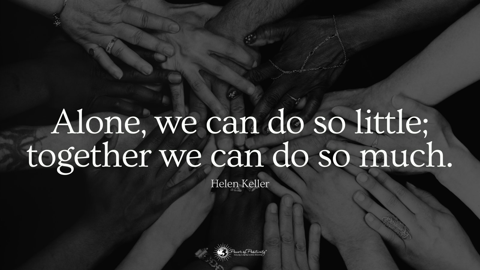Helen Keller Quotes Alone We Can Do So Little