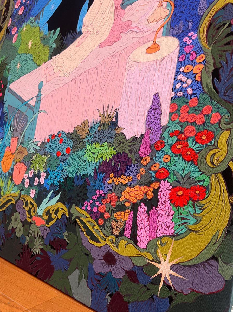 「Gouache on canvas F50 」|YASHIRO Nanacoのイラスト