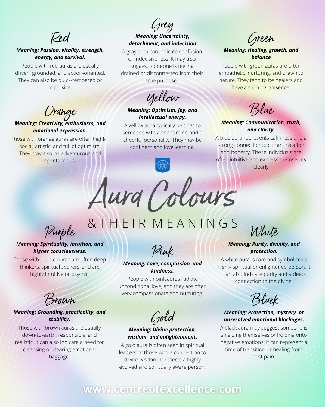 Aura Color Meaning Chart 11 Aura Colors Meaning – Reveal Your Auras
