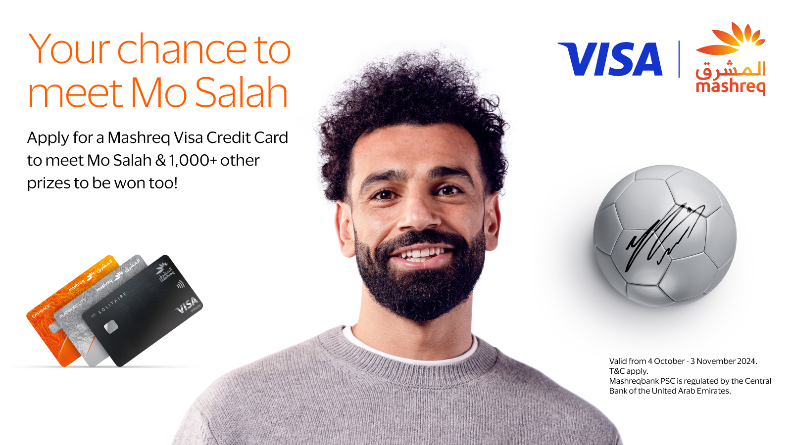 Mashreq Visa Cards Strikes UAE with Mo Salah, Innovative Solutions ...