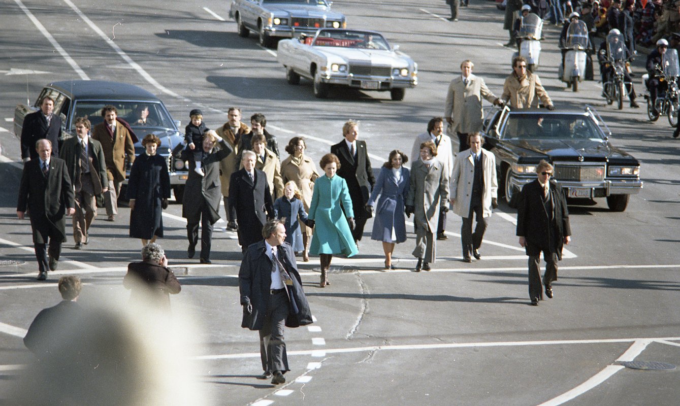 Jimmy Carter Car Image Of Former U.S. President Jimmy Carter Exits His