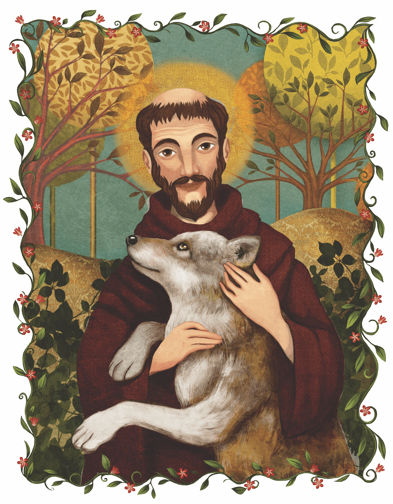 Saint Francis And The Wolf