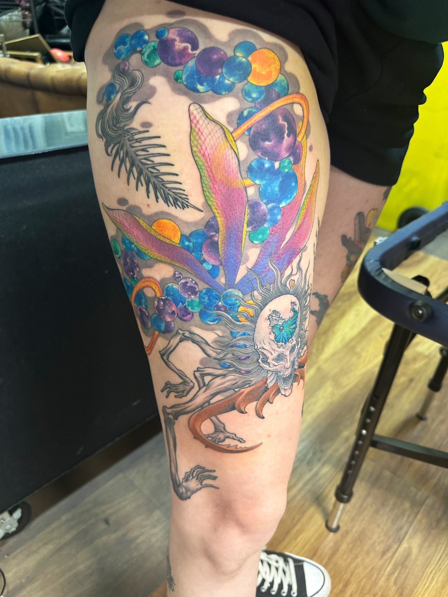 Insane Leg Tattoos Added This Pigeon To A Leg Sleeve I Started At The