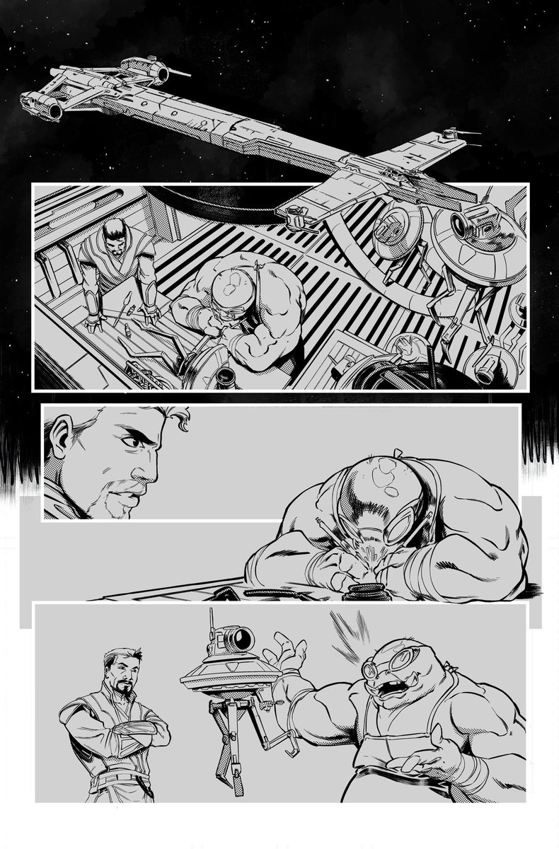 「Just got reminded of this page. The first time I got to draw」Paris Alleyneの漫画