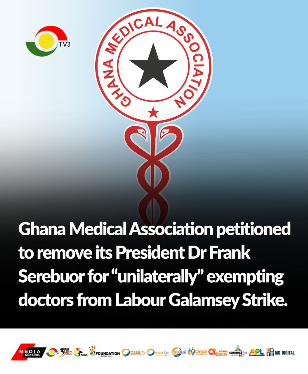 Ghana Medical Association Logo Doctors' Looming Strike: Government