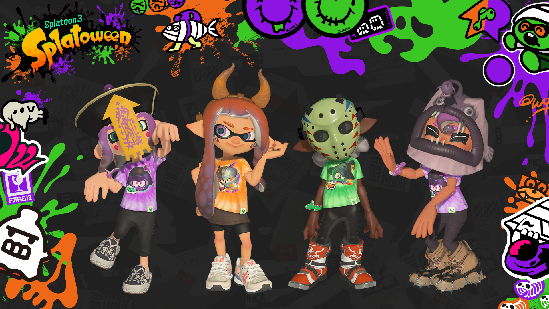Splatoon Background Nintendo Shares Special Splatoon Illustration For