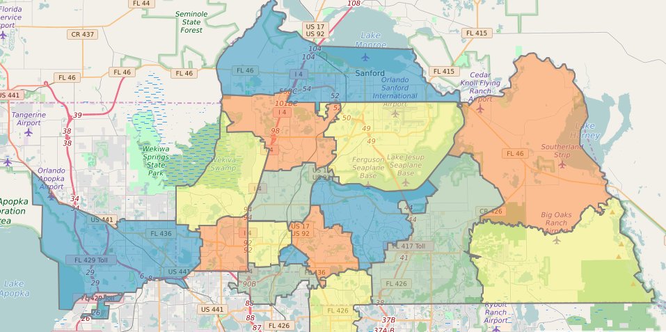 Zip Code Map Orlando Florida 32811 ZIP Code Bounday Map
