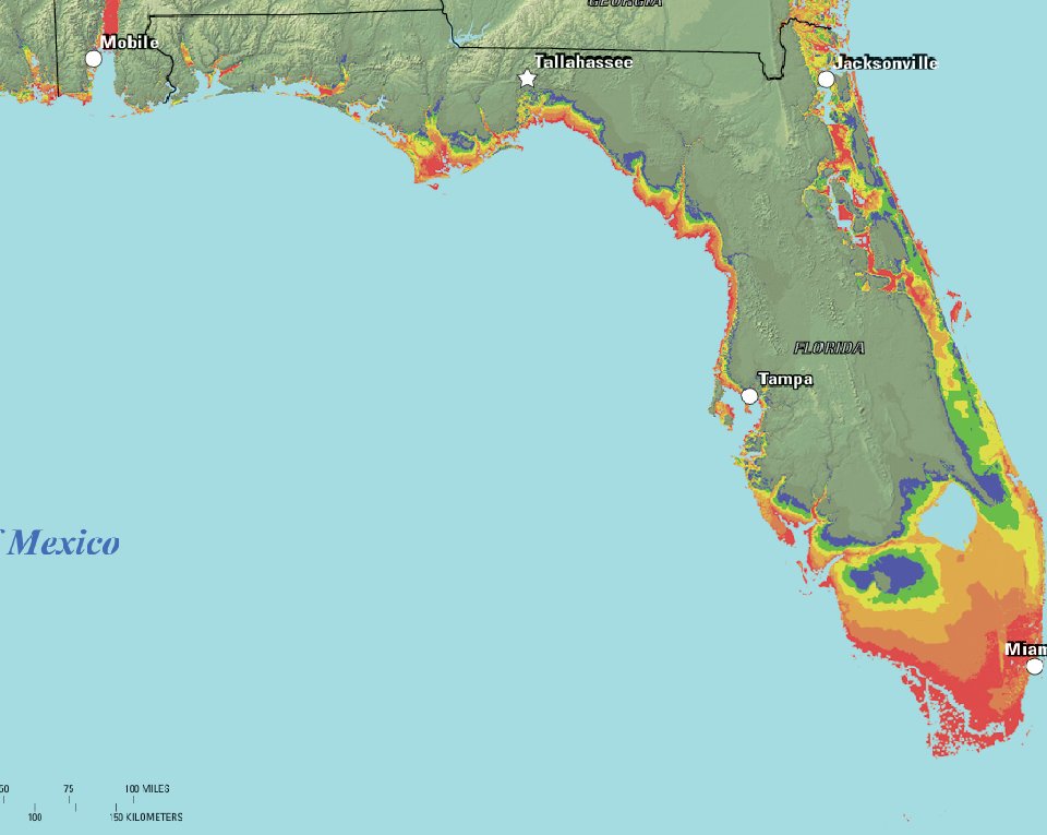 Florida Population Density Map ZIP Codes In Florida