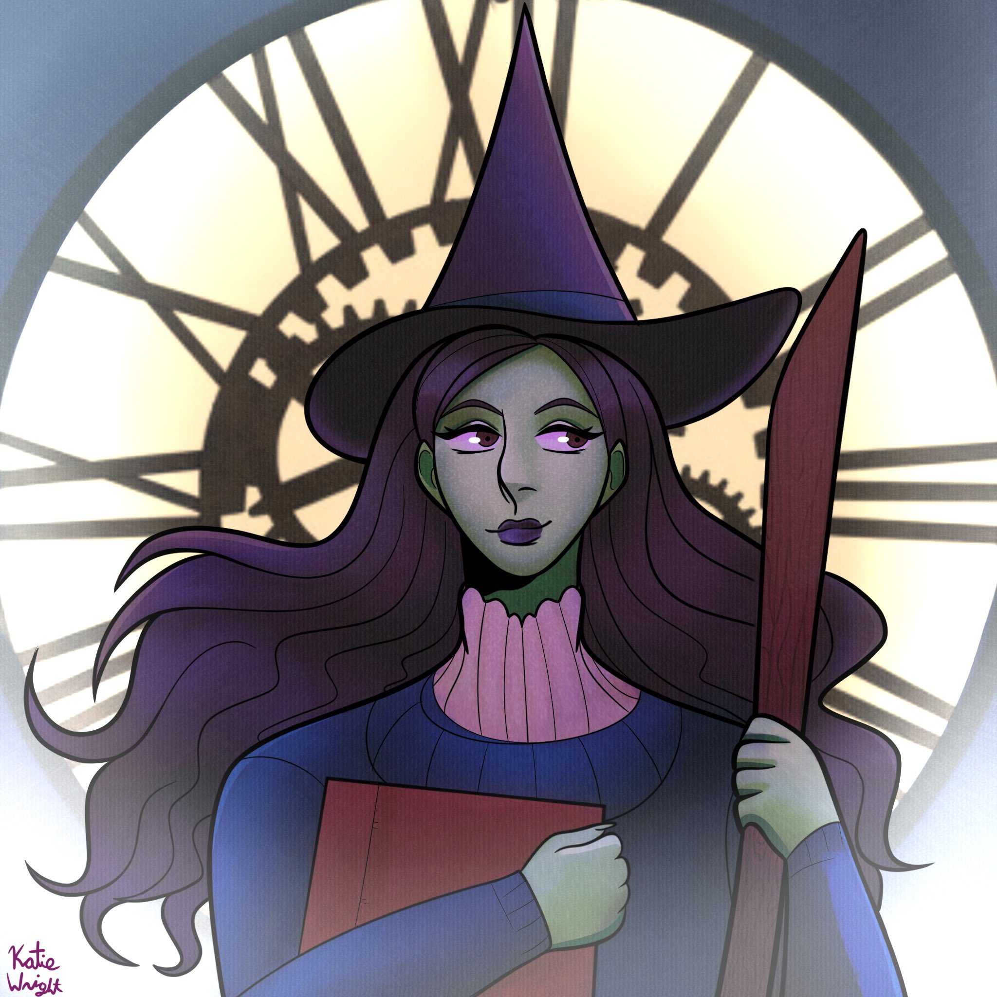 Evil Witch Drawing Wicked Witch Drawing By Marc D Lewis