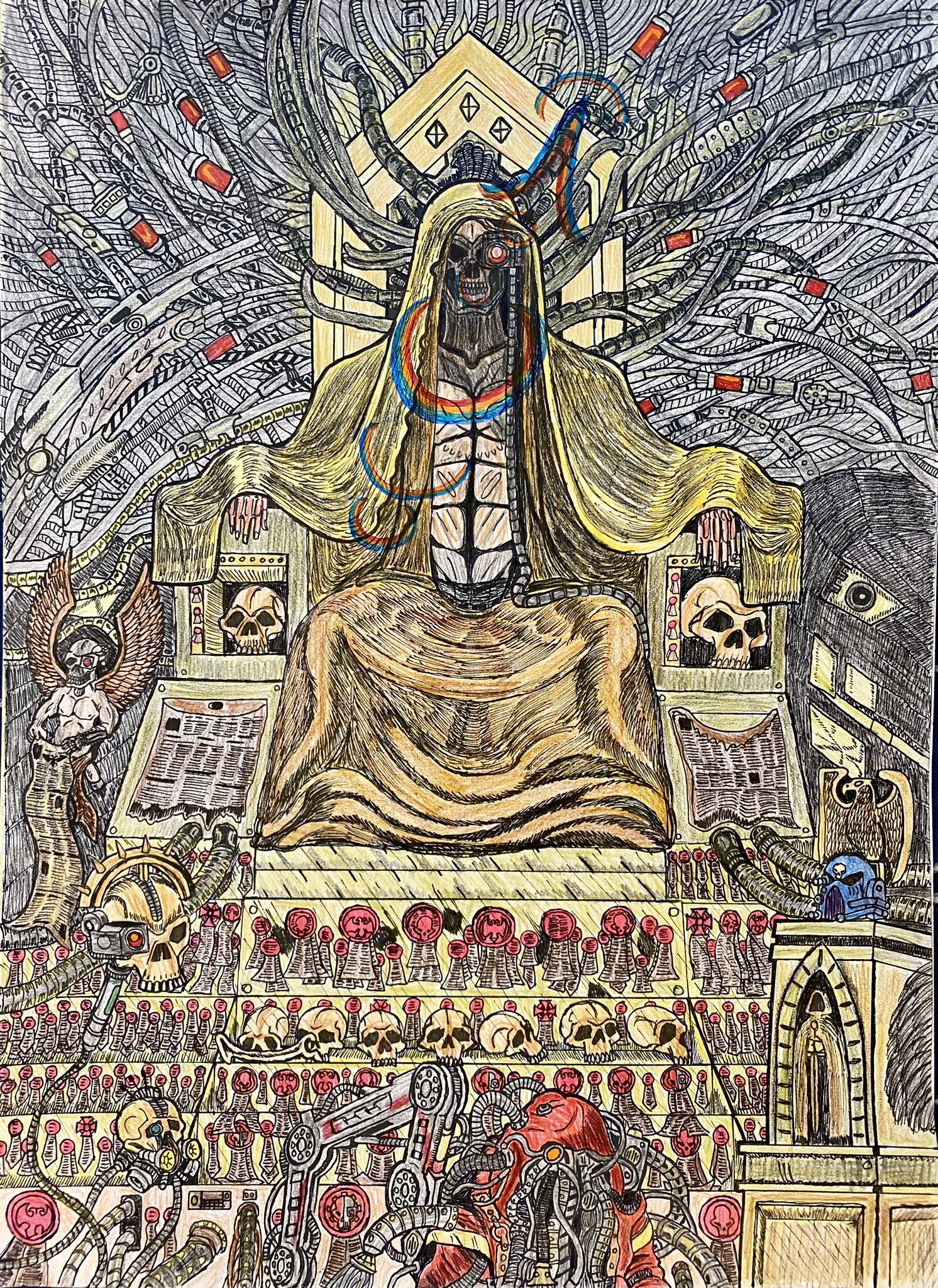 God Emperor Of Mankind Golden Throne Warhammer 40K: The Emperor