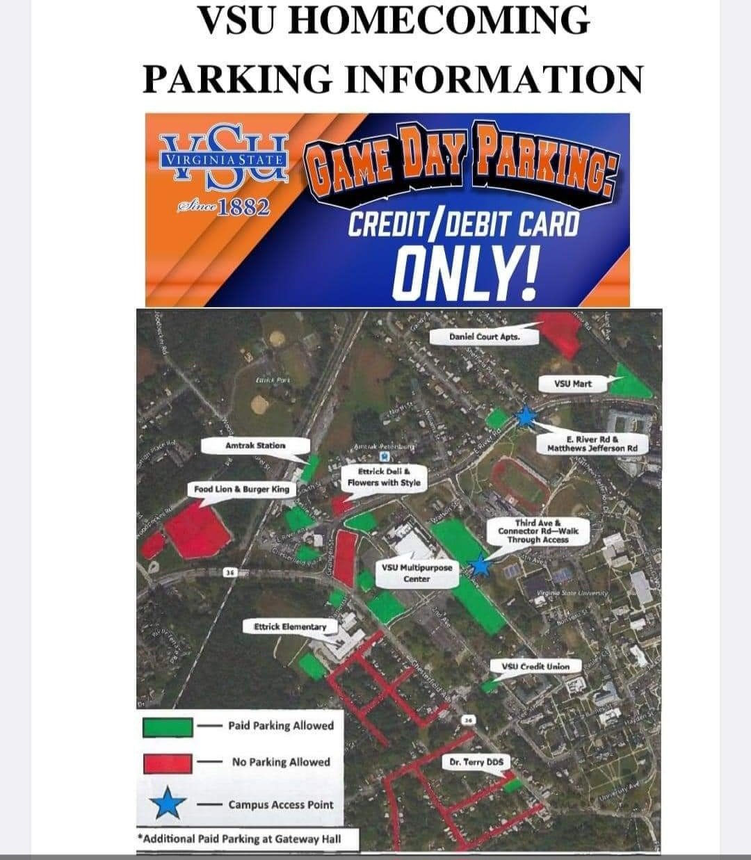 Gateway Hall Virginia State University Map