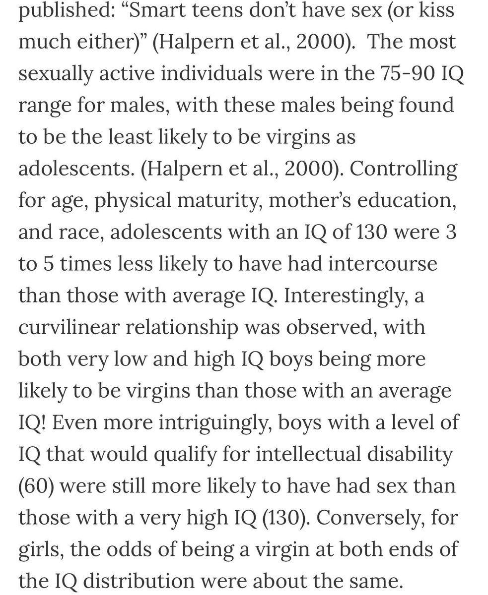 Thread By @zarathustra5150 - adolescents with an IQ of 130 were 35 ti..
