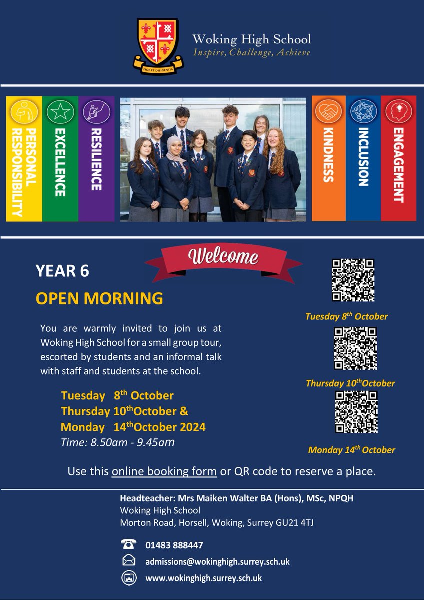 Welcome to Woking High School