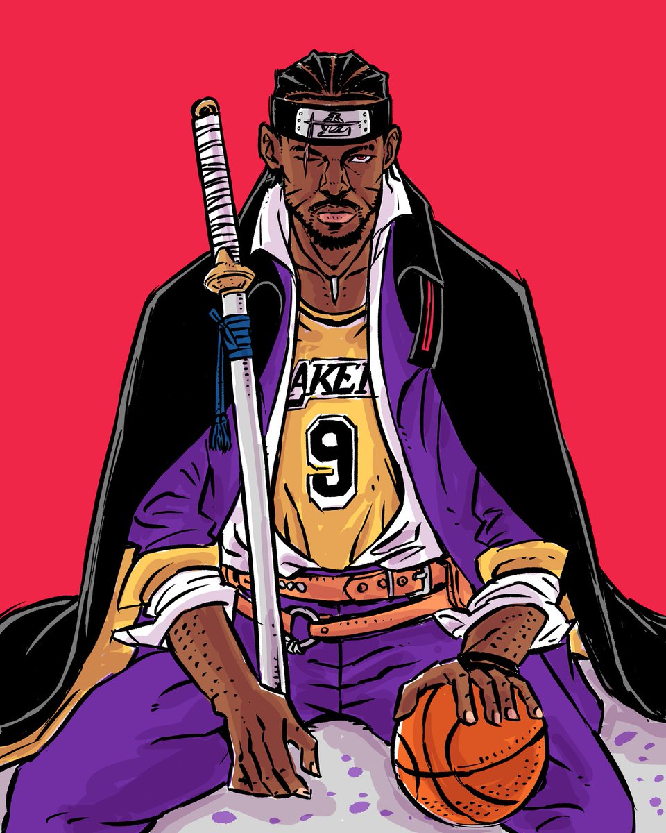 「October 10 is Naruto's birthday. So here are my NBA x Naruto」Jay Kimの漫画