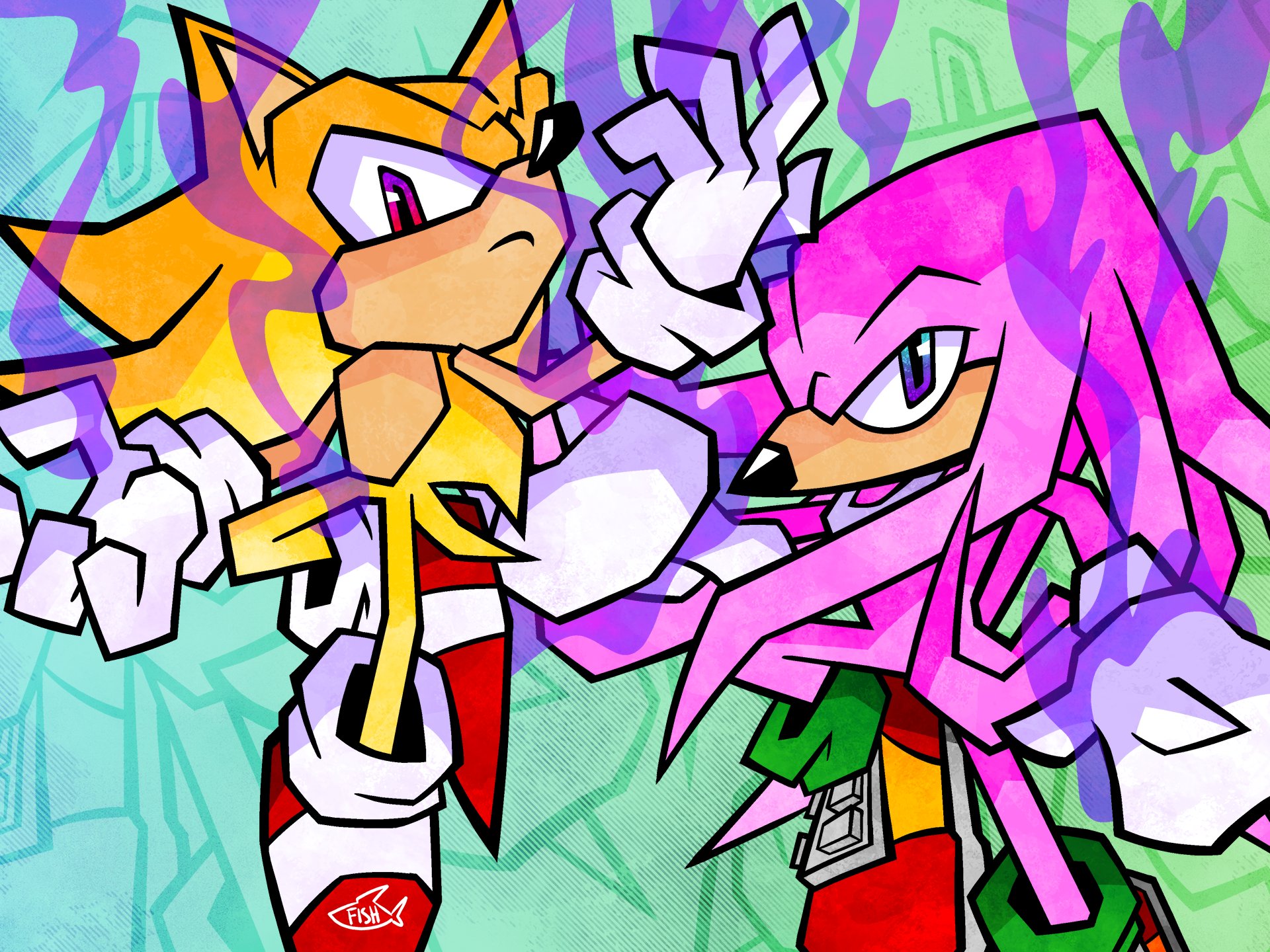 Hyper Sonic Vs Hyper Knuckles