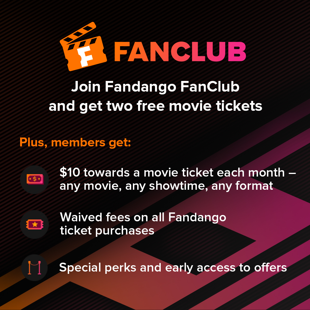 Fandango: We’re thrilled to announce Fandango FanClub – a membership ...