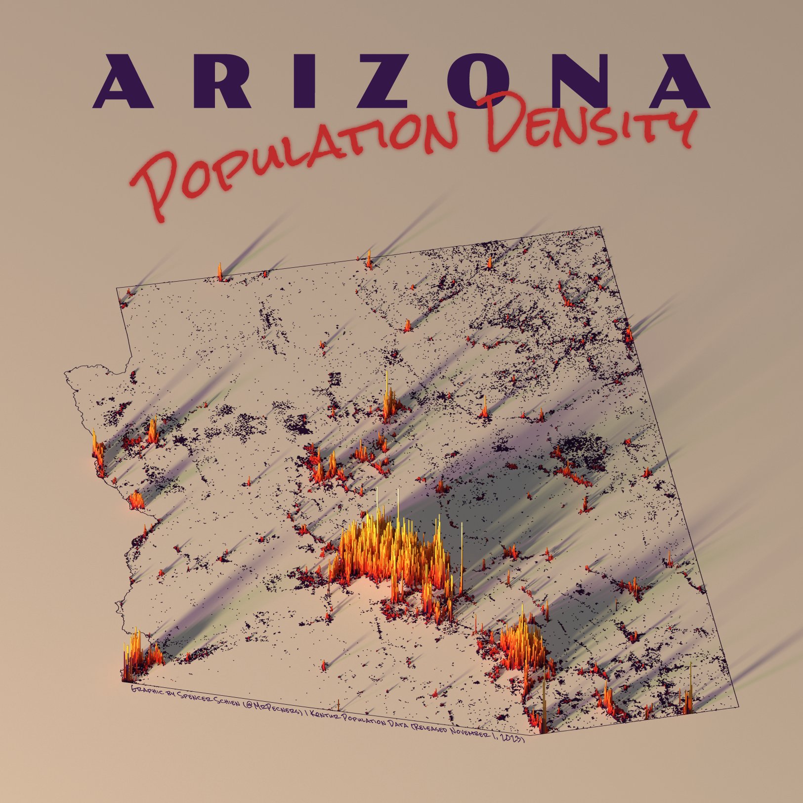 Arizona Population Map
