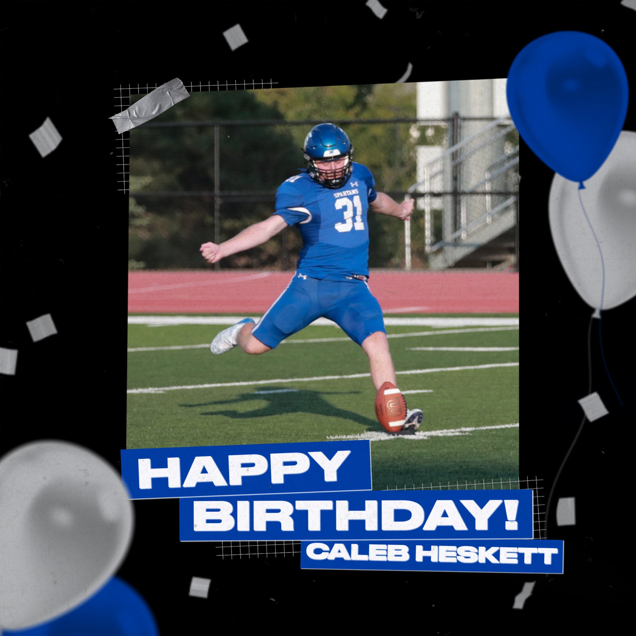 Football Lions Happy Birthday Balloons