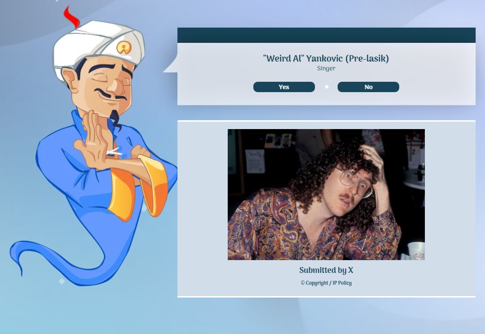 Fun fact: Akinator differentiates between pre-LASIK and post-LASIK ...