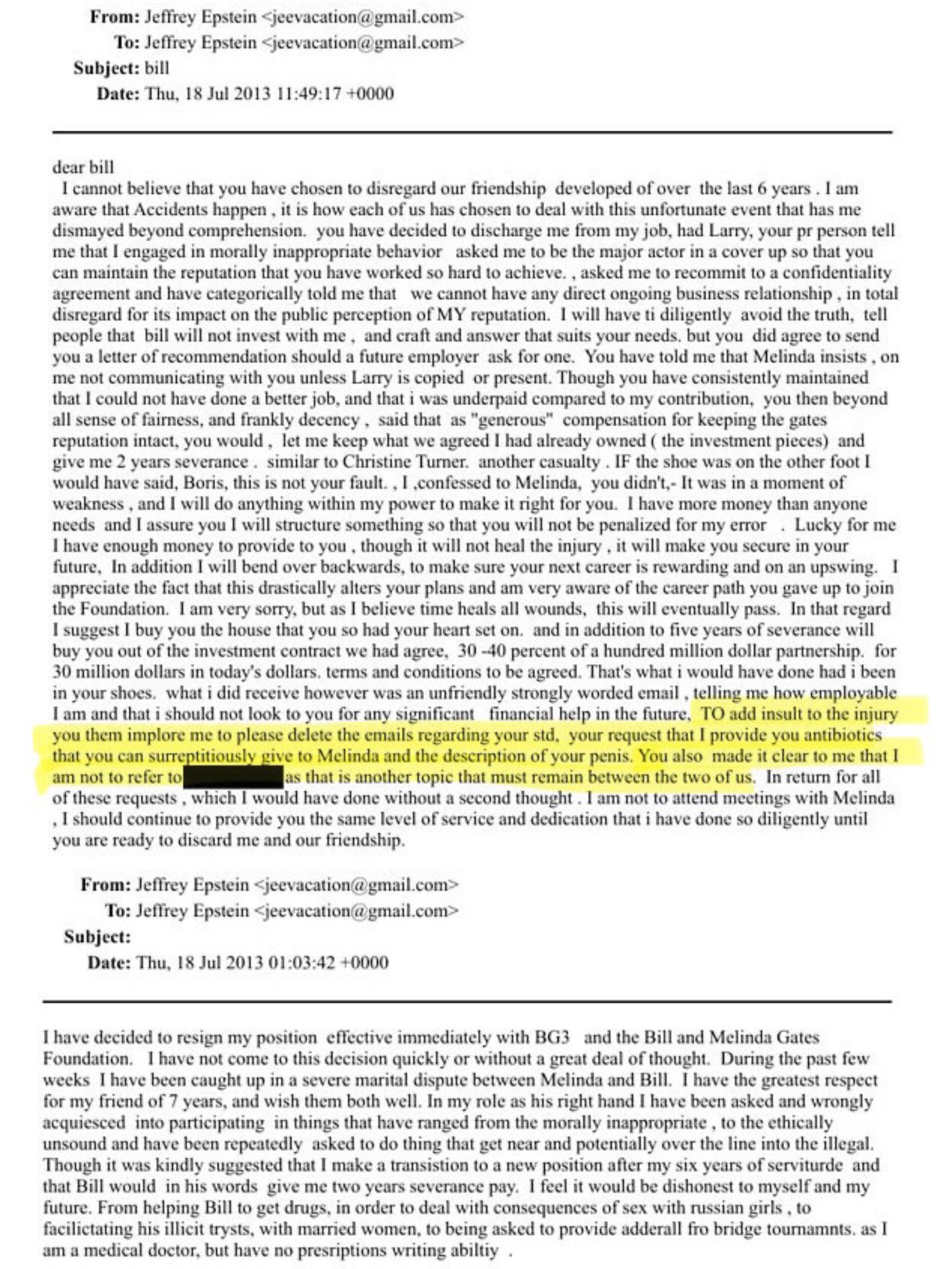 New Epstein Files Reveal Bill Gates Contracted STDs From Sex With ...