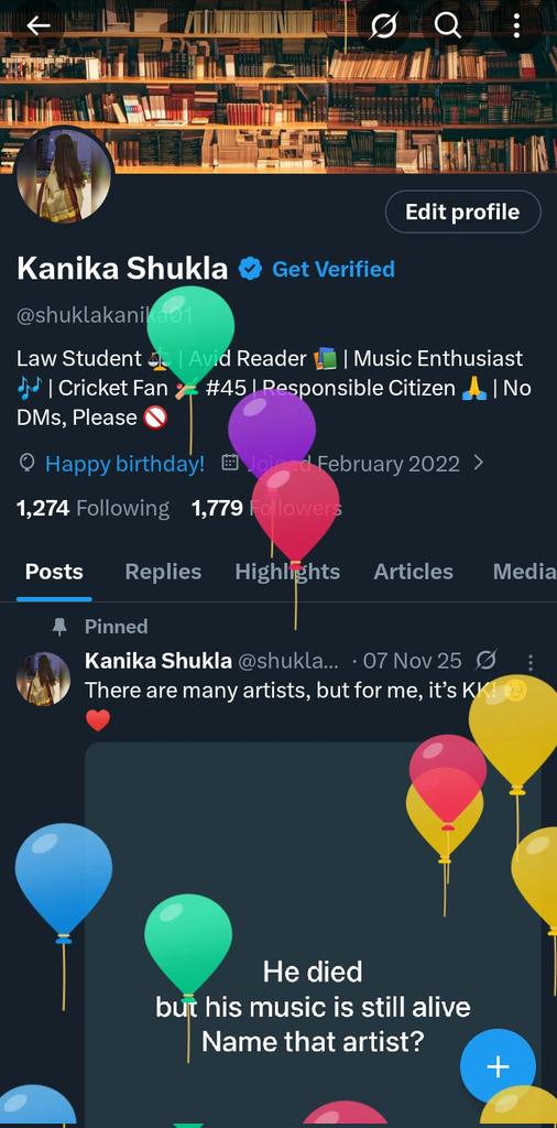 Yeeeee! It's my birthday 凉拾 Ballons on my profile https://t.co/1WPe3PBs5q