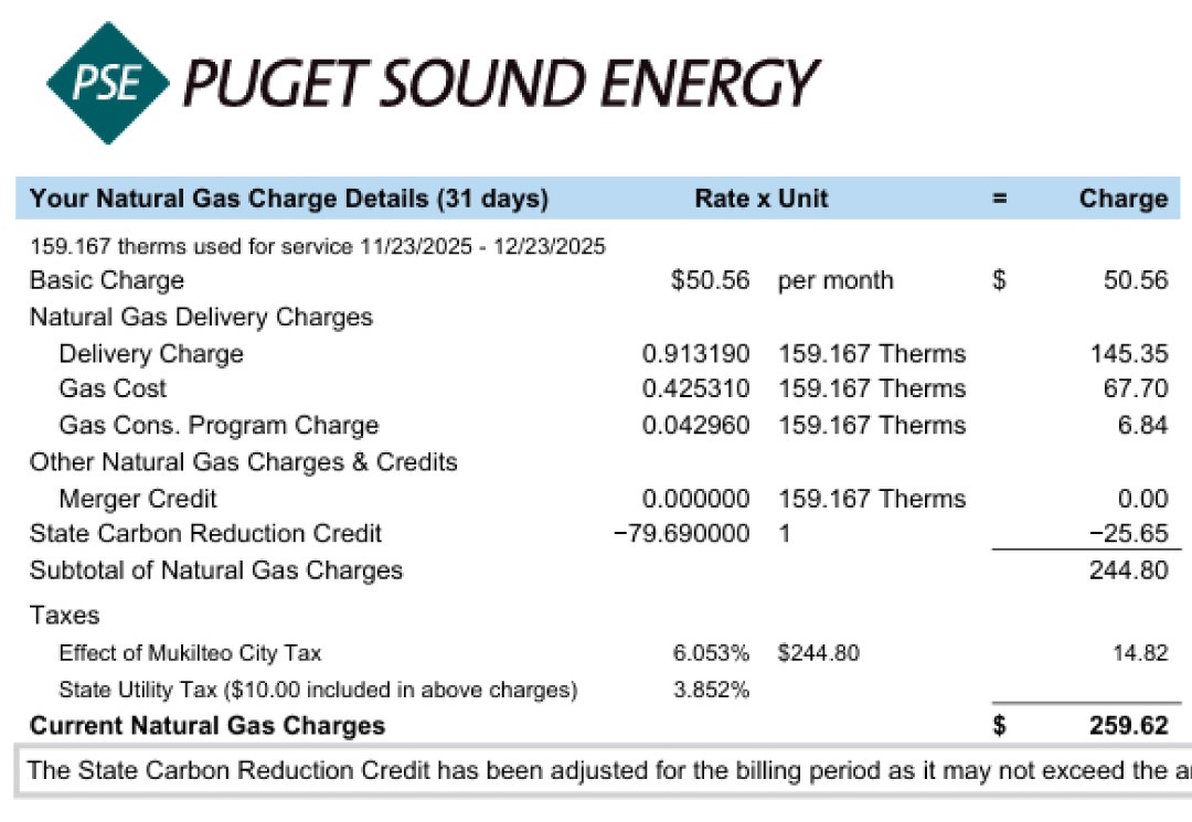 Puget Sound Energy Hours