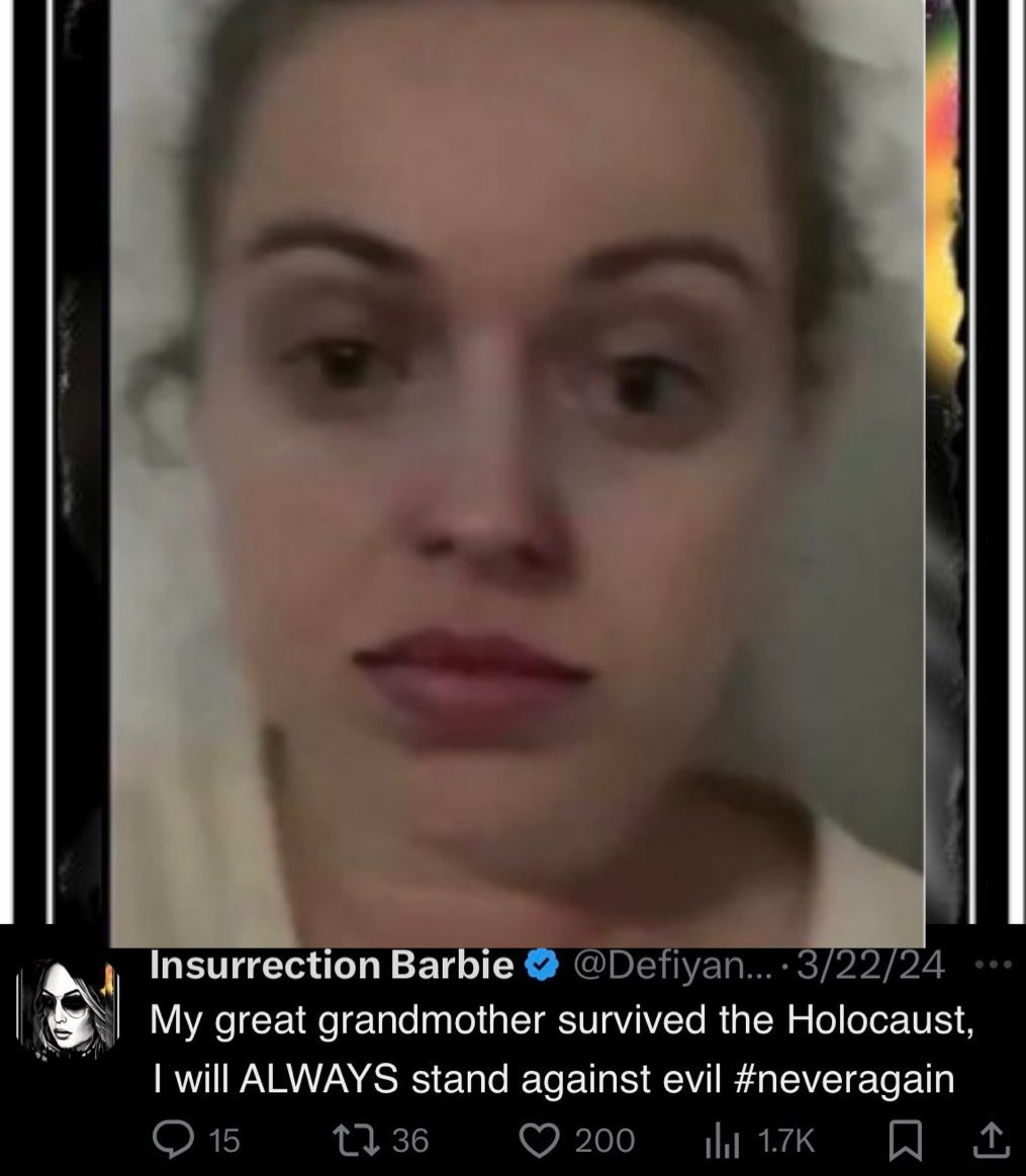 In 2024, "Insurrection Barbie" (AKA convicted felon Irina-Pavchinskaya ...