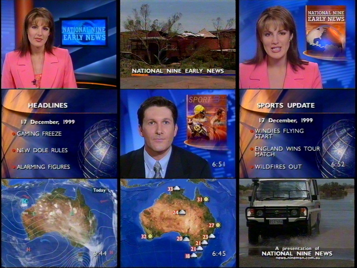 National Nine Early News with Sharyn Ghidella, Jonathan Uptin (TCN-9 ...